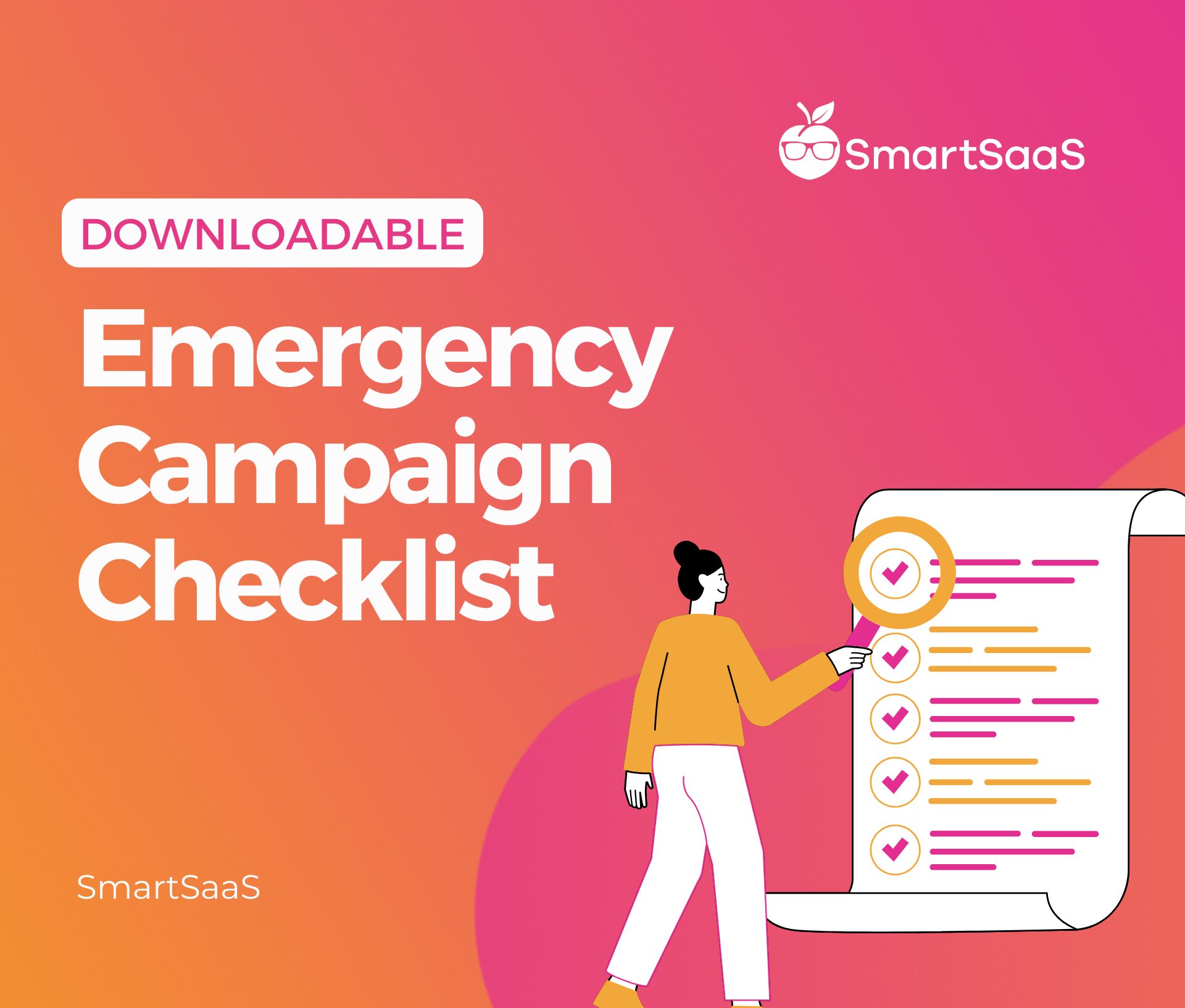 SmartSaaS Emergency Campaign Checklist - SmartSaaS